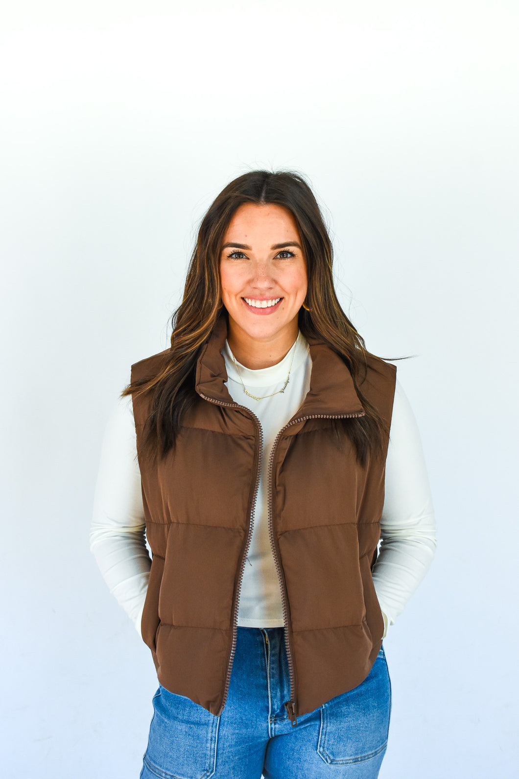 Snuggle Puff Cropped Puffer Vest – Maren + Main Boutique