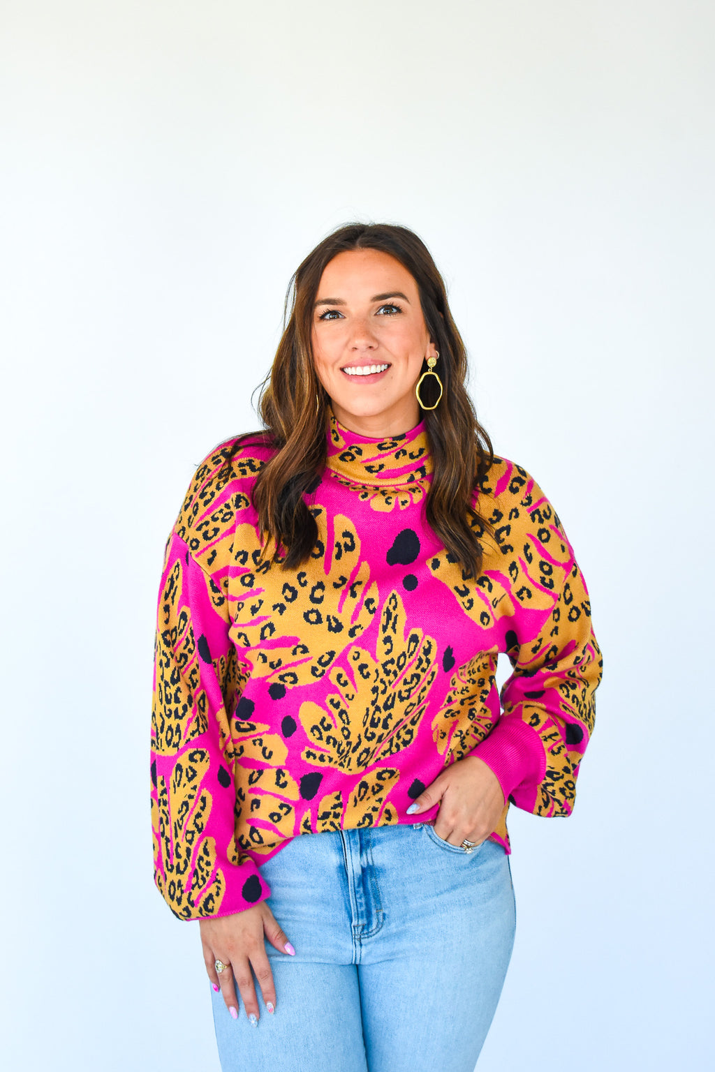 Hey Good Lookin' Animal Print Sweater – Maren + Main Boutique