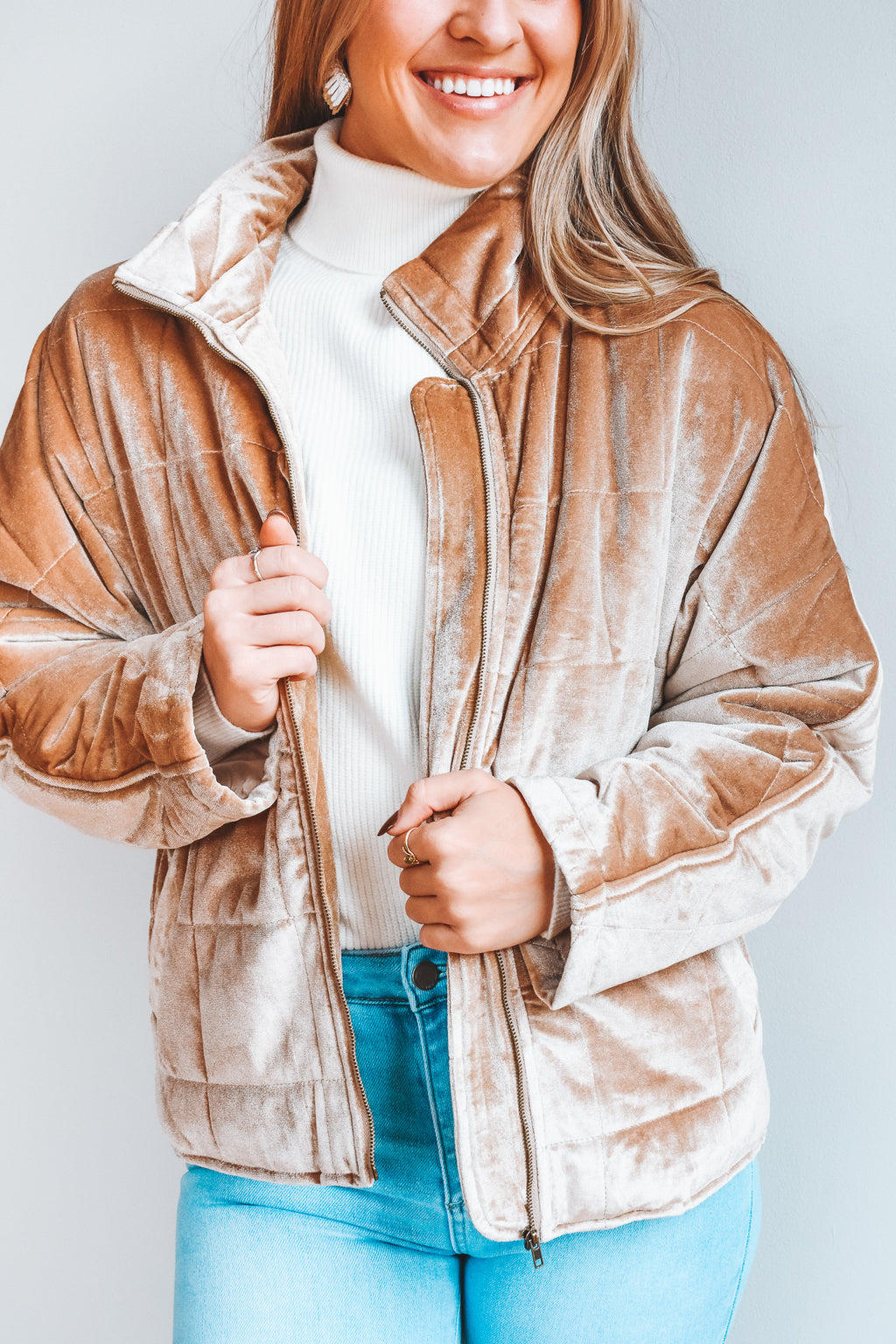 Hangin Puff Velvet Puffer Jacket – Maren + Main Boutique